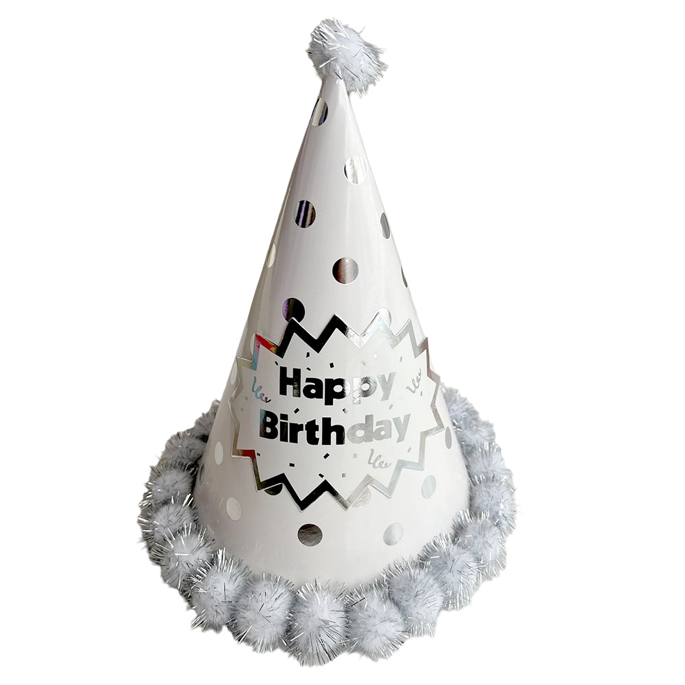 Happy Birthday Polka Pom Pom Cap – FUNZOOP