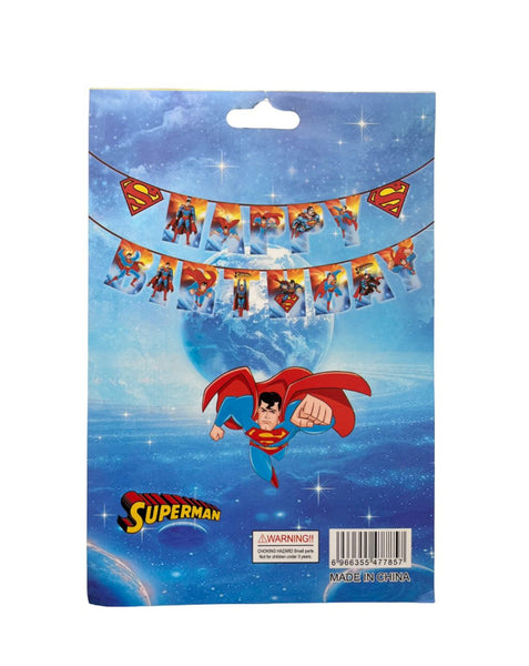 Superman Theme Birthday Wall Banner – FUNZOOP