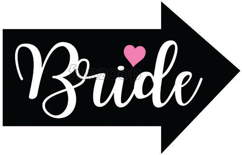 Bride Arrow Bachelorette/Wedding Photo Booth Placard [PBP141] | Party ...