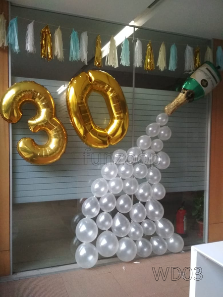 Balloons Milestone Wall Decor [WD03] | Milestone Wall Decoration – FUNZOOP