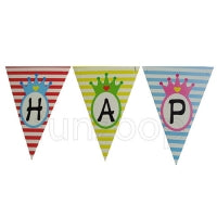 Party Flags Happy Birthday Chevron Banner | Birthday Party Decoration ...